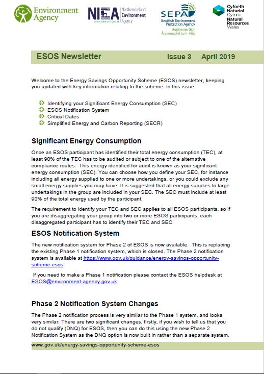 ESOS Newsletter: How CS2 can help your business remain compliant ...