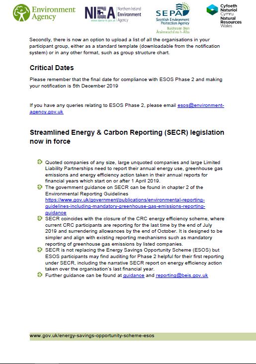 ESOS Newsletter: How CS2 can help your business remain compliant ...